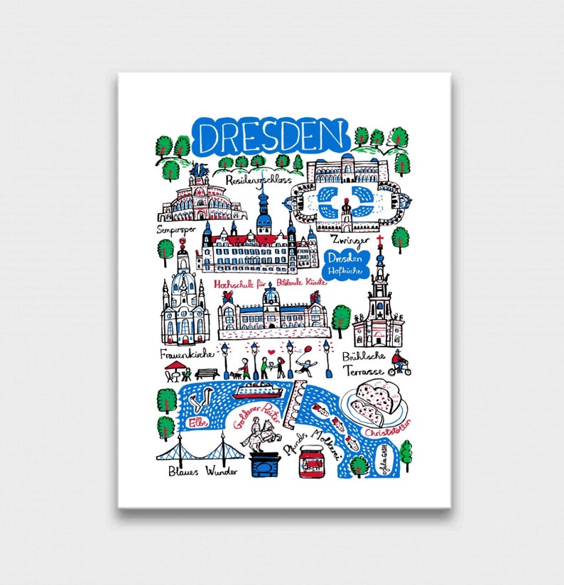 Dresden Art Print by Julia Gash - Etsy