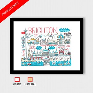 Brighton Art Print by Julia Gash - Etsy UK