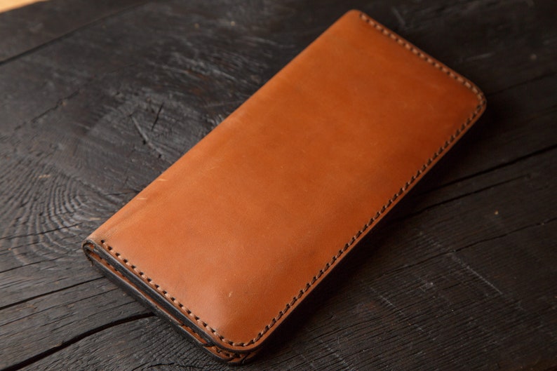 Handmade Leather Wallet Men's Leather Longer Wallet | Etsy