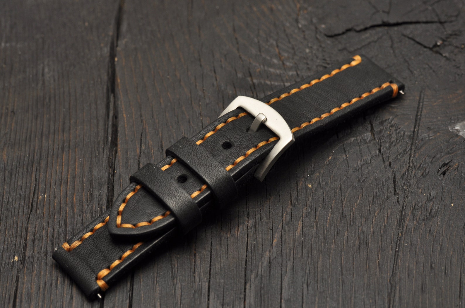 Handmade Leather Men's Watch Strap 16mm 18mm 20mm 21mm - Etsy