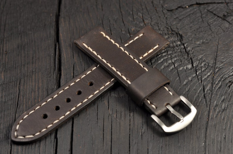 Handmade Leather Men's Watch Strap 16mm 18mm 20mm 22mm - Etsy