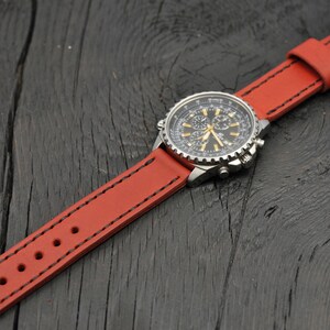 Handmade Leather Men's Watch Strap 16mm 18mm 20mm 22mm 24mm 26mm Watch ...