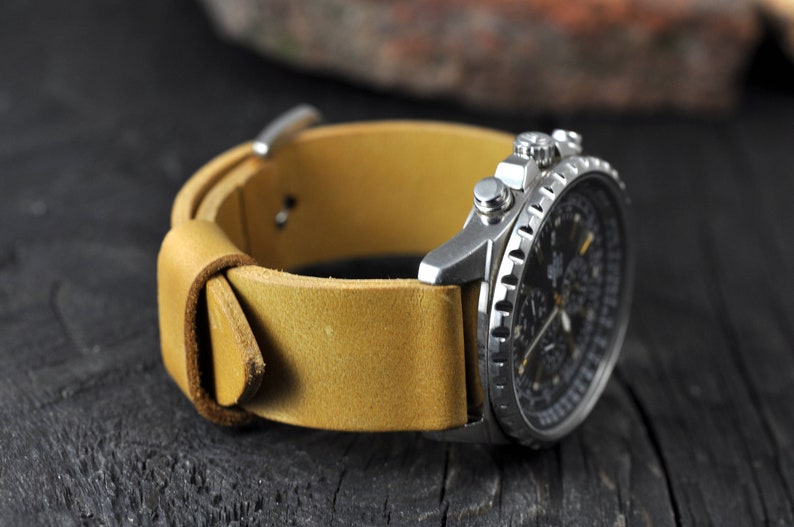 Handmade Leather Mens watch strap 16mm 18mm 20mm 21mm 22mm | Etsy