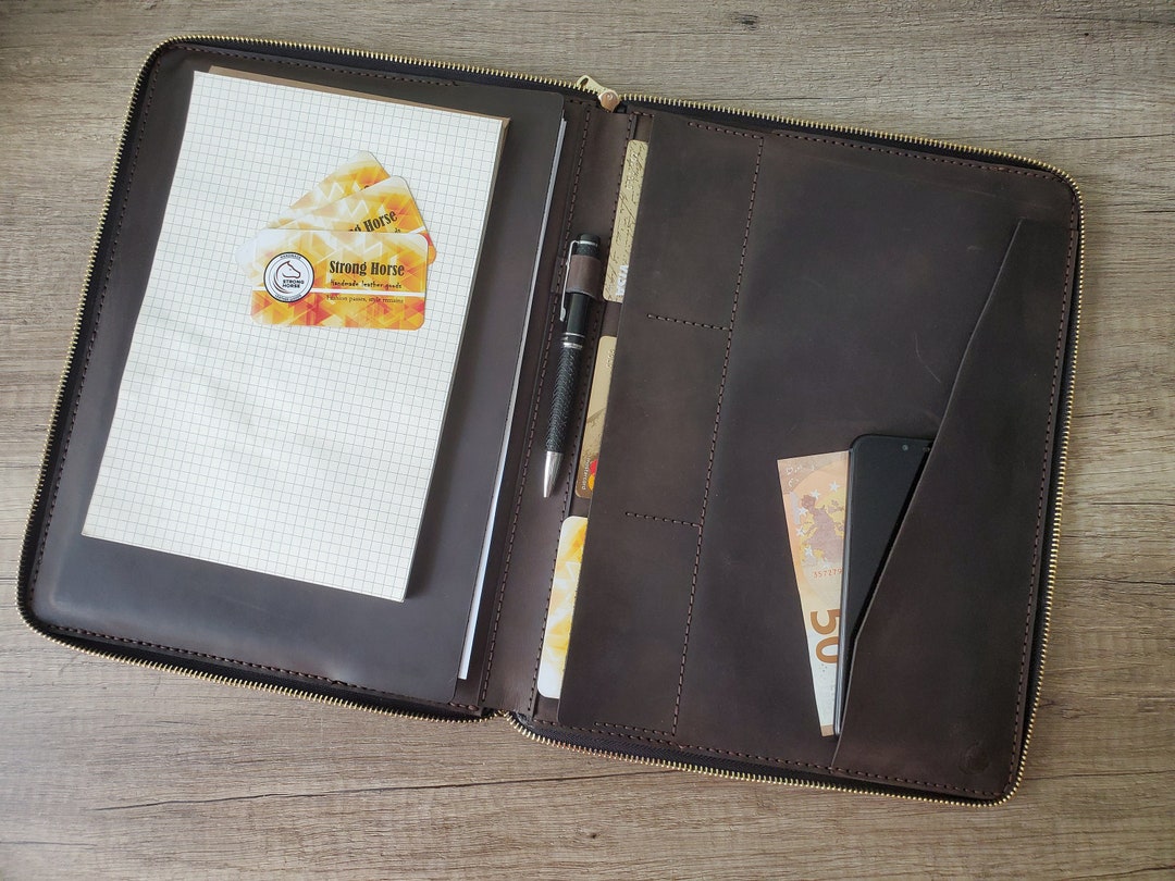 Personalized Leather Folder, Custom Journal, Bullet Journal, Custom ...