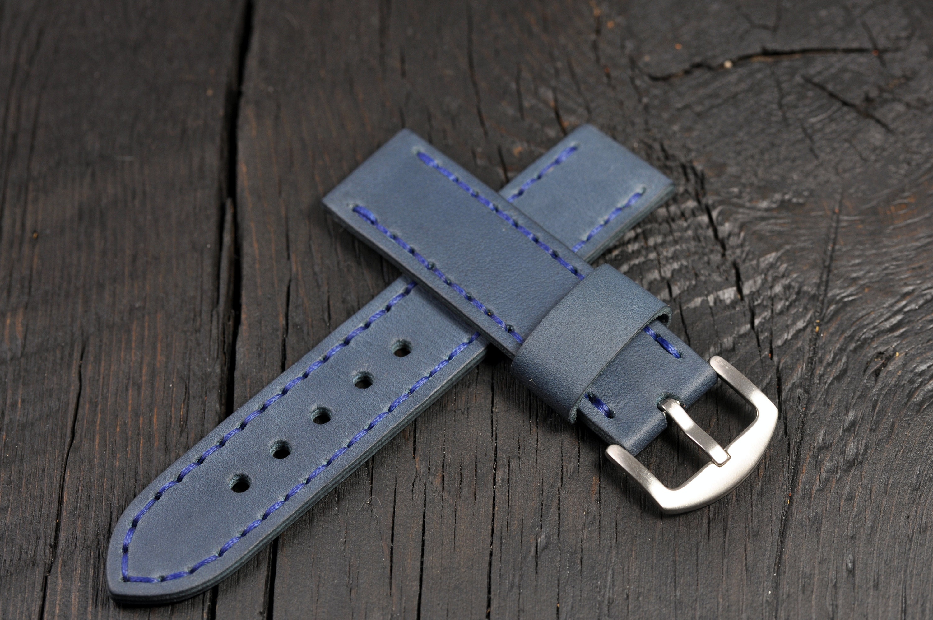 Handmade Leather Men's Watch Strap 16mm 18mm 20mm 22mm - Etsy