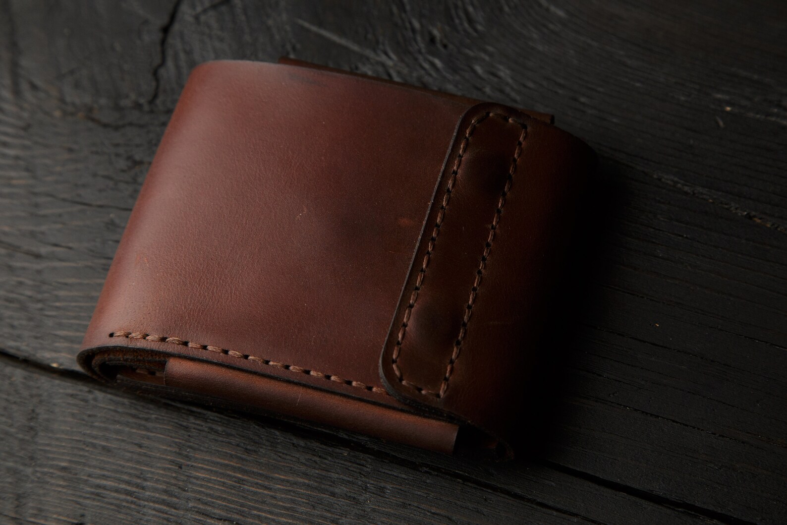 Handmade Leather Wallet Men's Leather Slim Wallet - Etsy