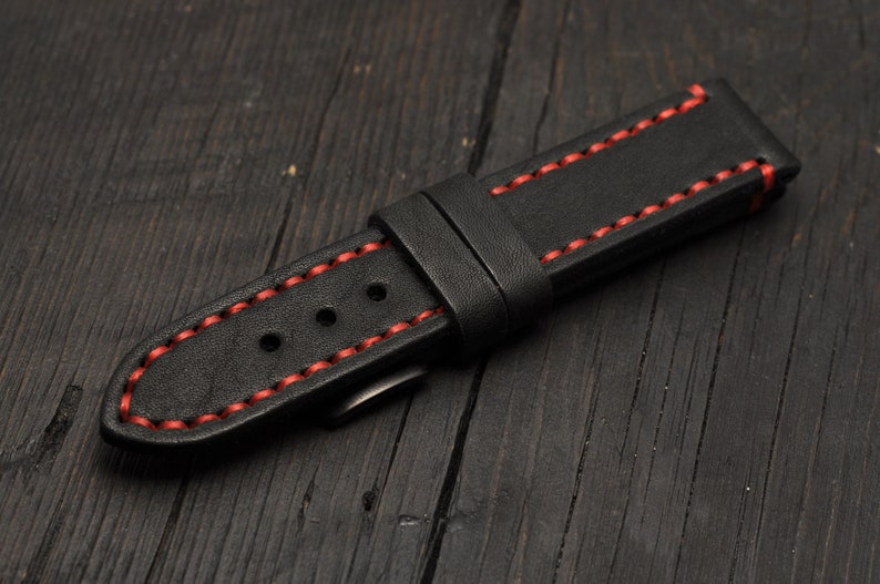 Handmade Leather Mens Watch Strap 16mm 18mm 20mm 22mm 24mm - Etsy