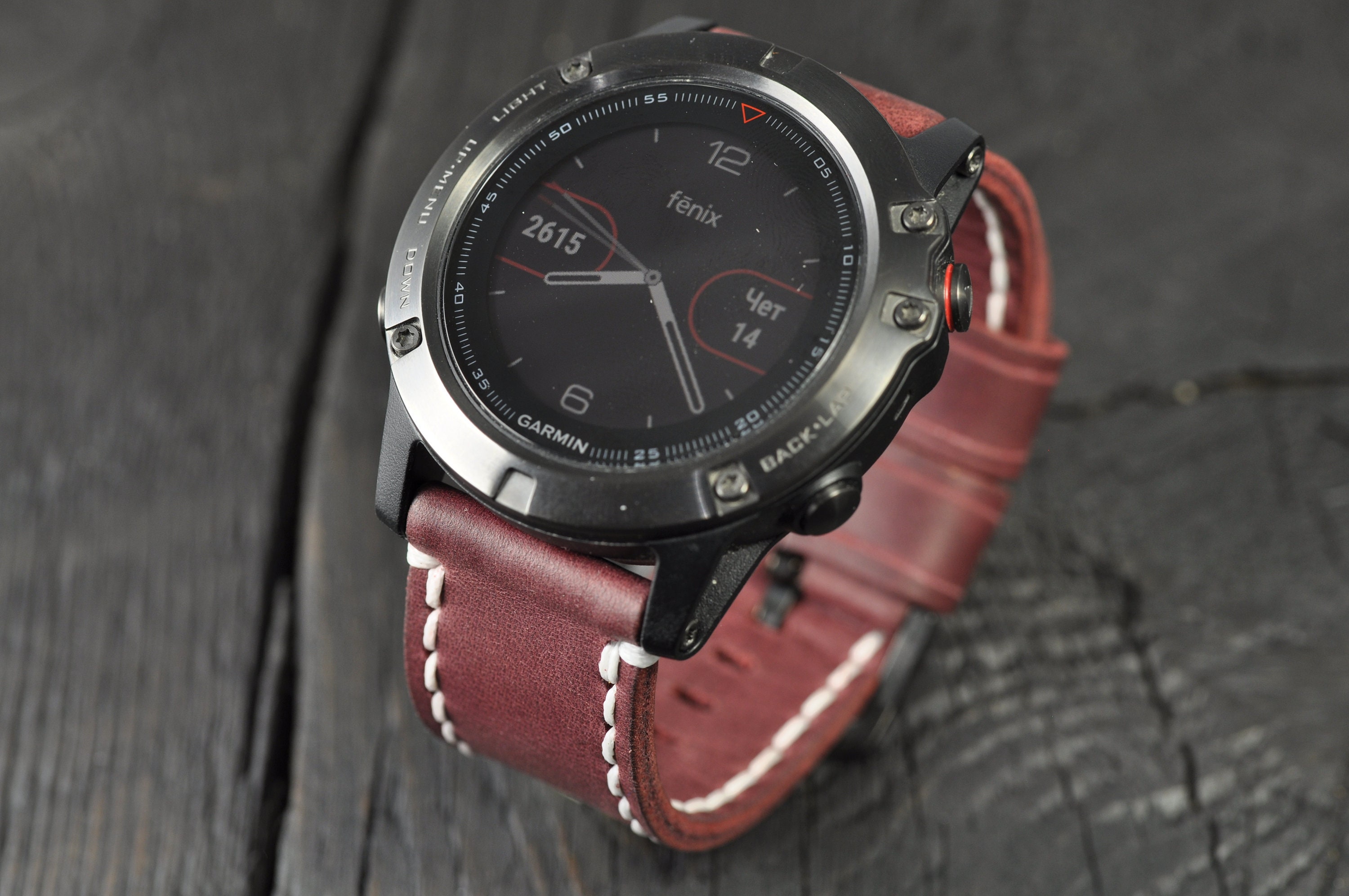 Handmade Leather Mens Watch Strap for the Garmin Fenix 3 and | Etsy