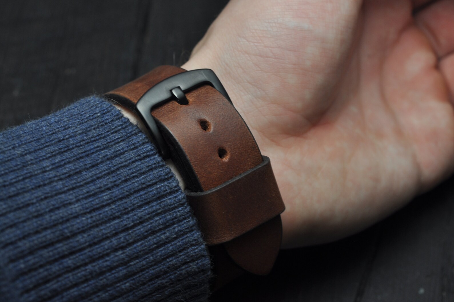 Handmade Leather Mens Watch Strap 16mm 18mm 20mm 22mm 24mm 26mm, Watch ...