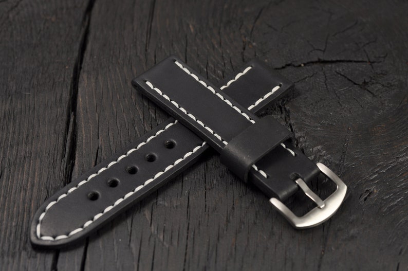 Handmade Leather Men's Watch Strap 16mm 18mm 20mm 22mm - Etsy