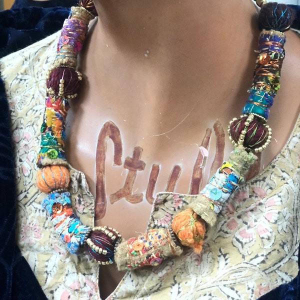 Fiber Necklace - Etsy