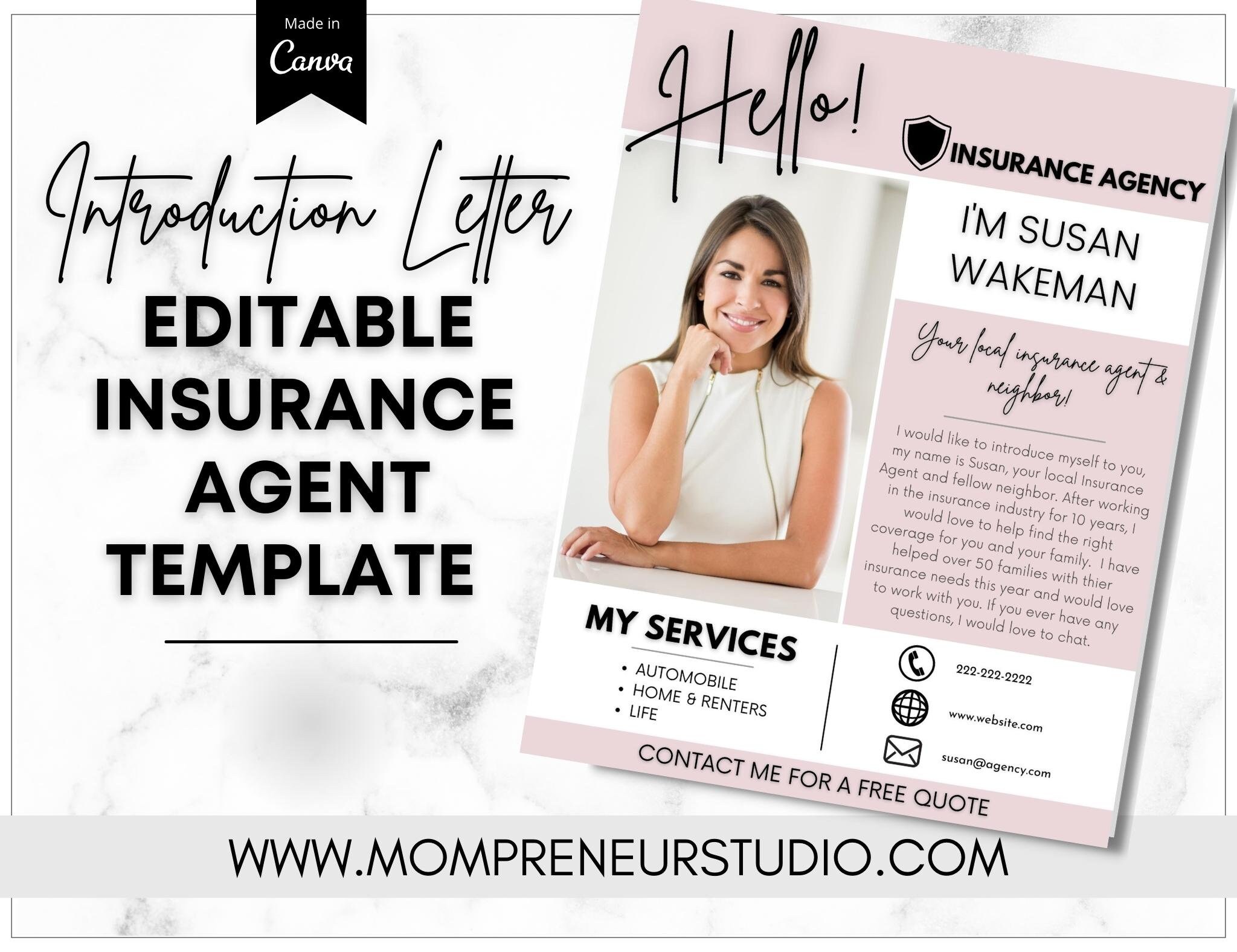 Insurance Agent Introduction Flyer Template, Life Insurance Agent Flyer ...