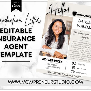 Insurance Agent Introduction Flyer Template, Life Insurance Agent Flyer ...