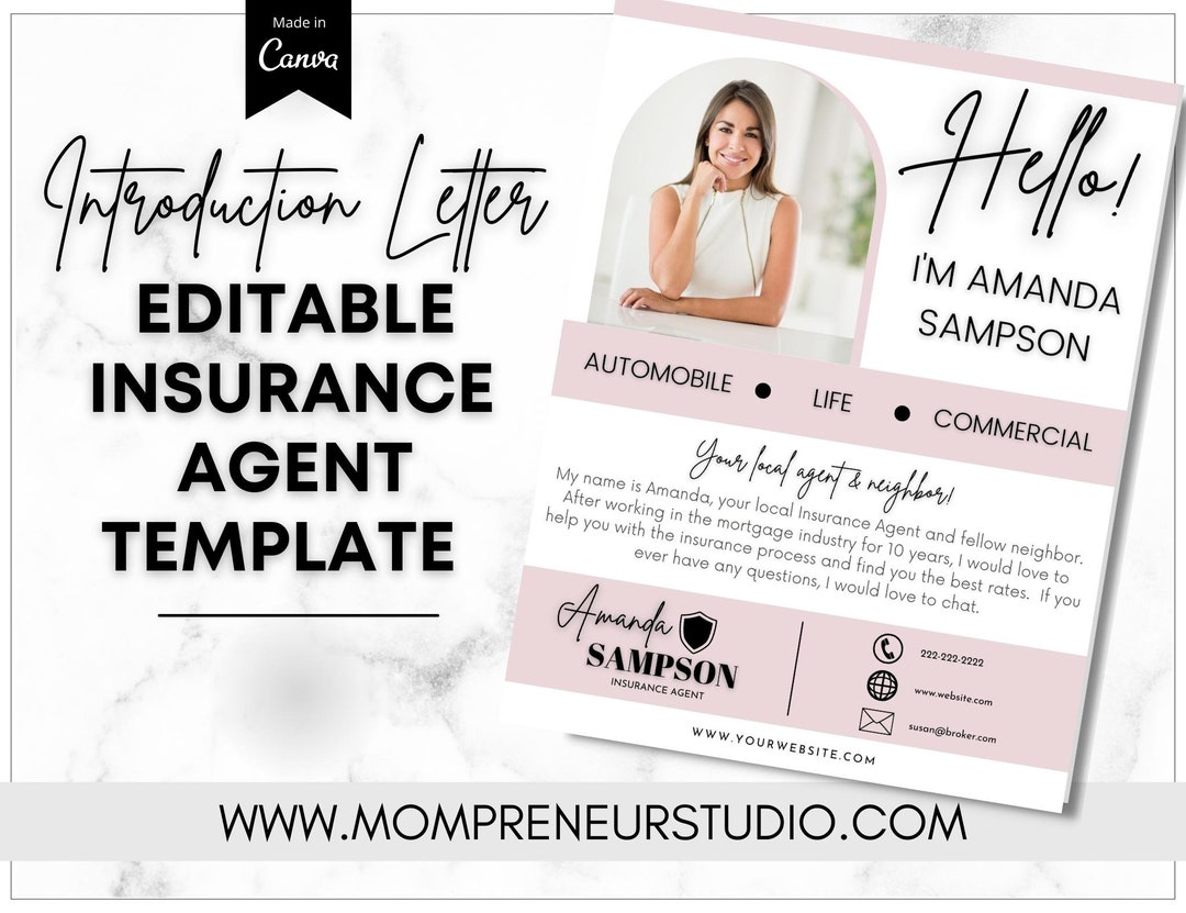 Insurance Agent Introduction Flyer Template, Life Insurance Agent Flyer ...