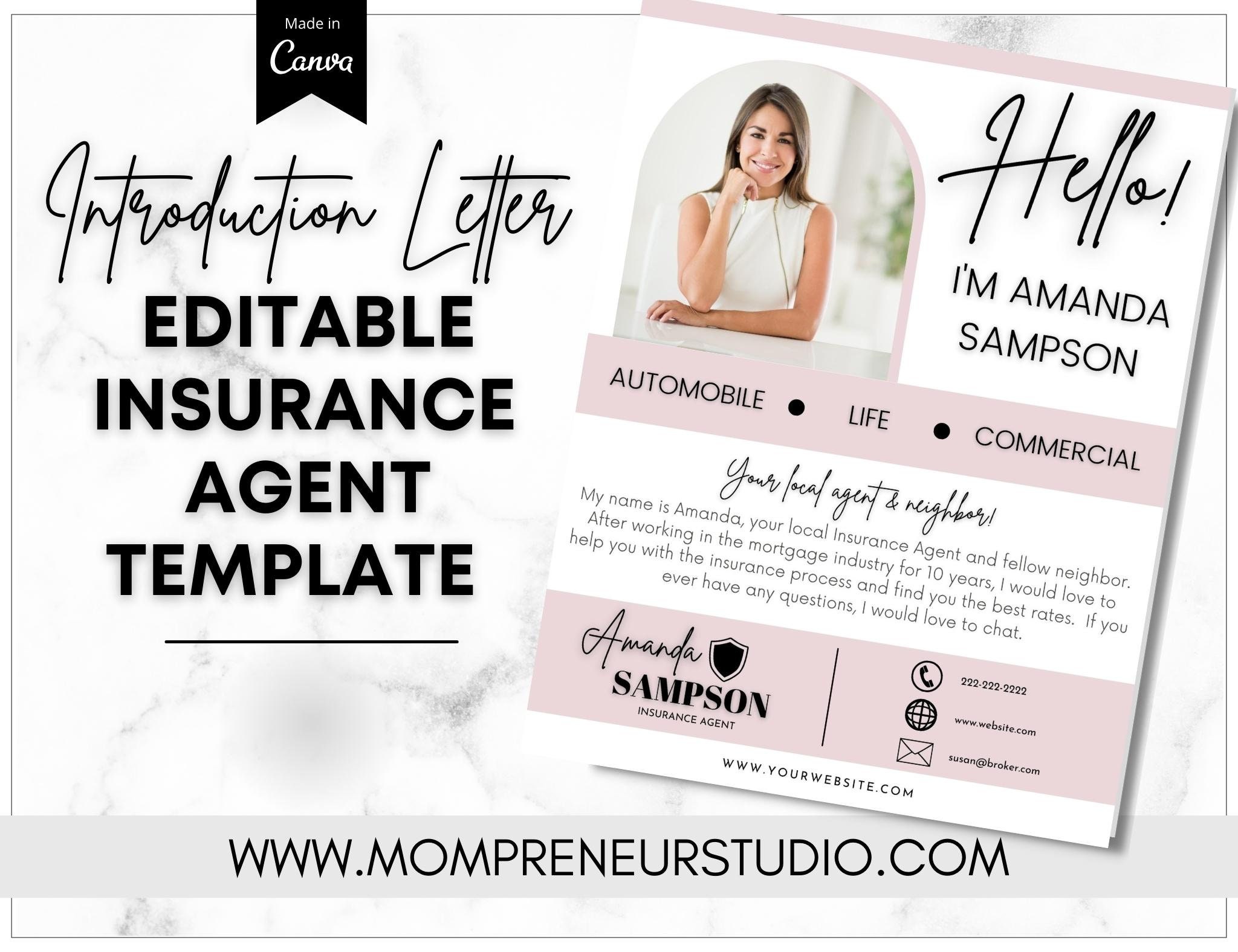 Insurance Agent Introduction Flyer Template, Life Insurance Agent Flyer ...