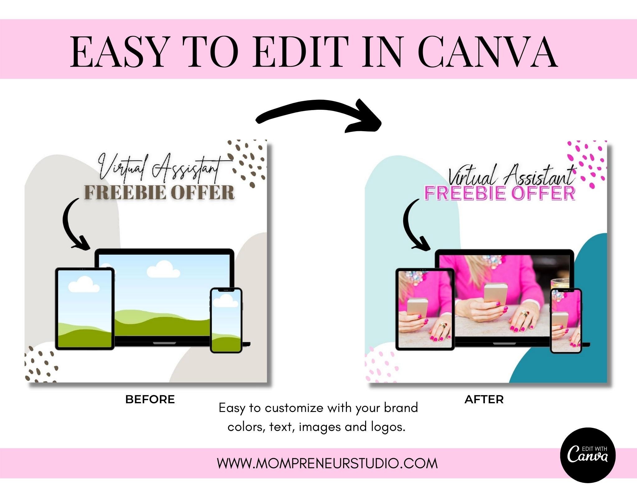 160 Virtual Assistant Instagram Story and Post Templates, Virtual ...