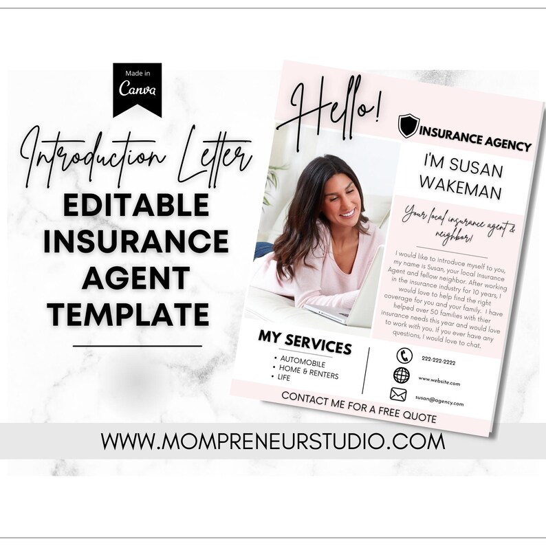 Insurance Agent Introduction Flyer Template, Life Insurance Agent Flyer ...