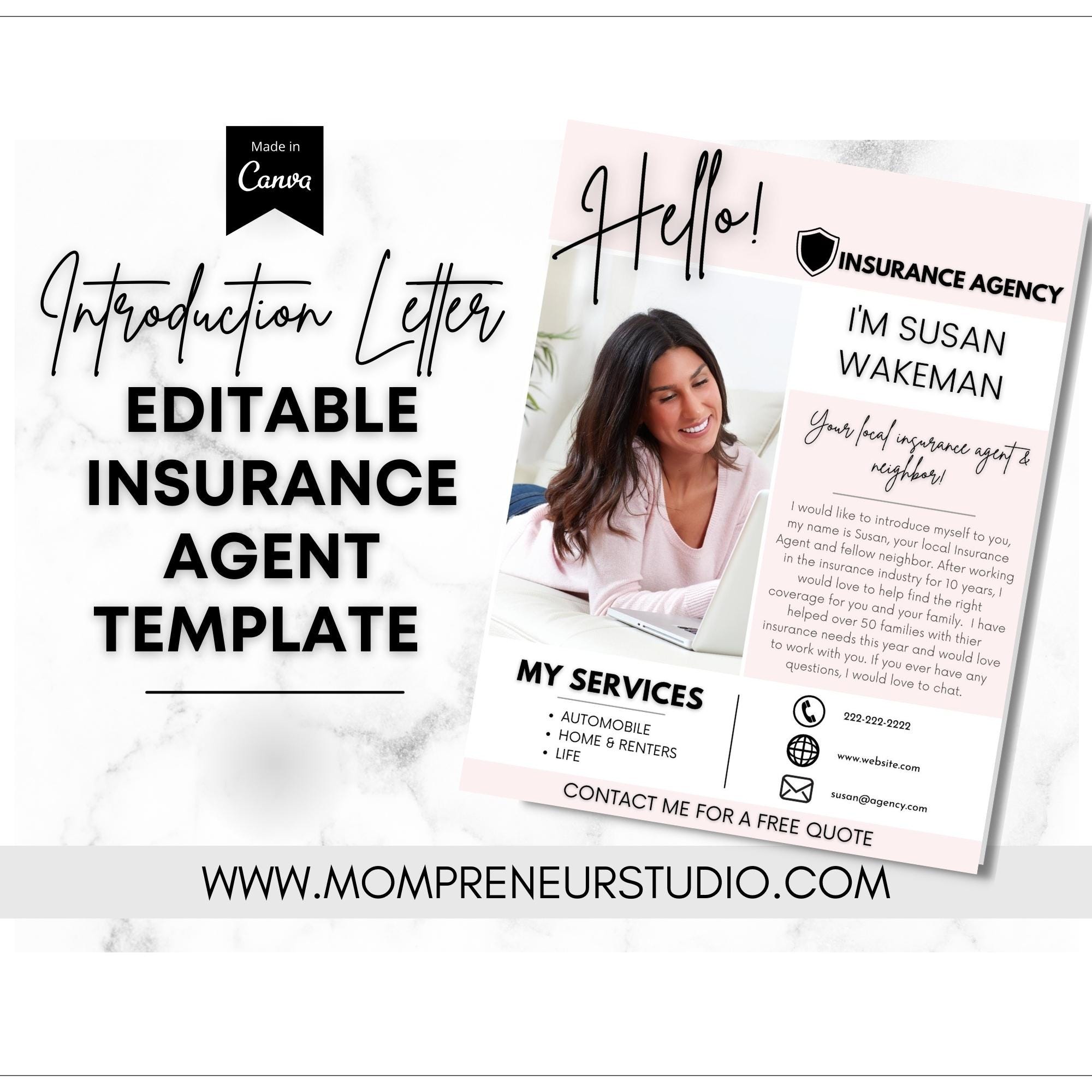 Insurance Agent Introduction Flyer Template, Life Insurance Agent Flyer ...