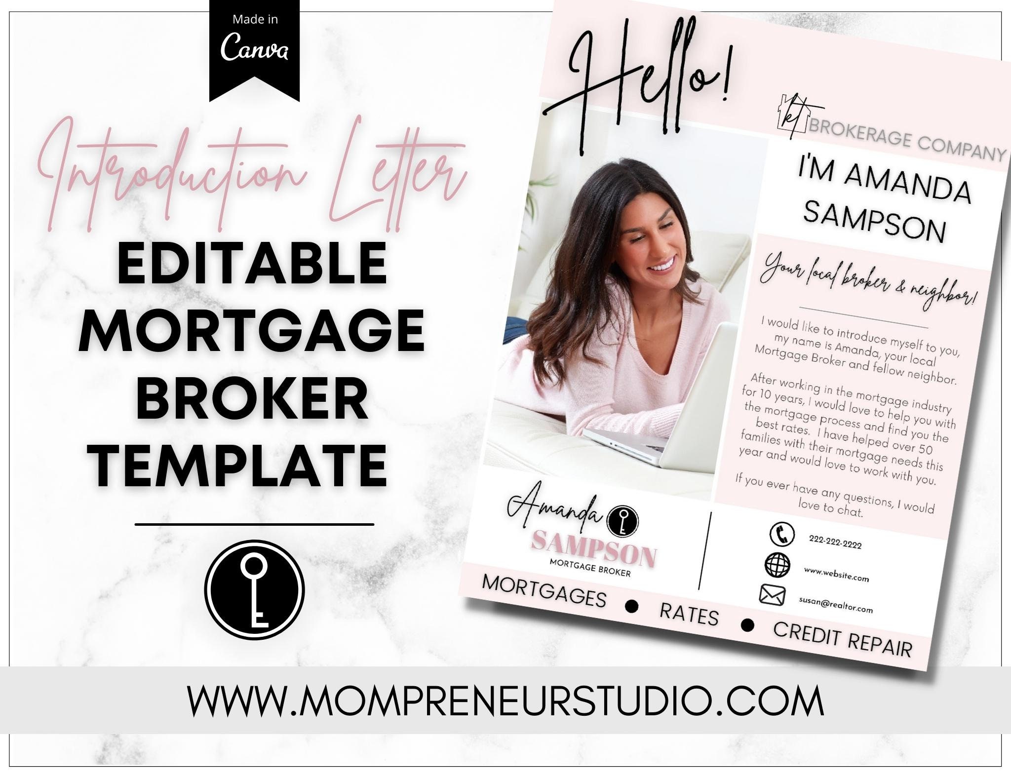 Mortgage Broker Introduction Flyer, Mortgage Broker Flyer, Loan Officer ...