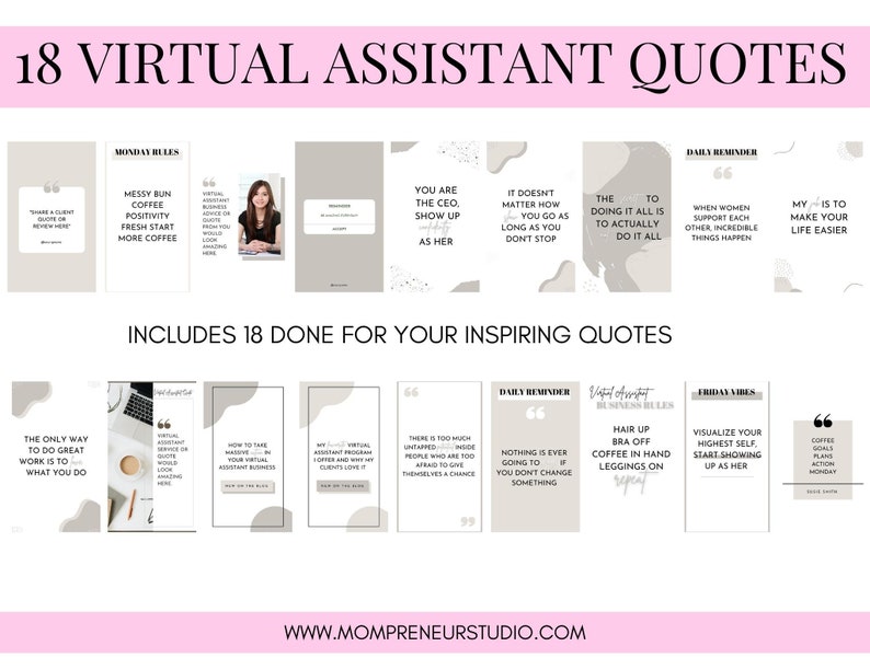 80 Virtual Assistant Instagram Story Post Virtual Assistant - Etsy