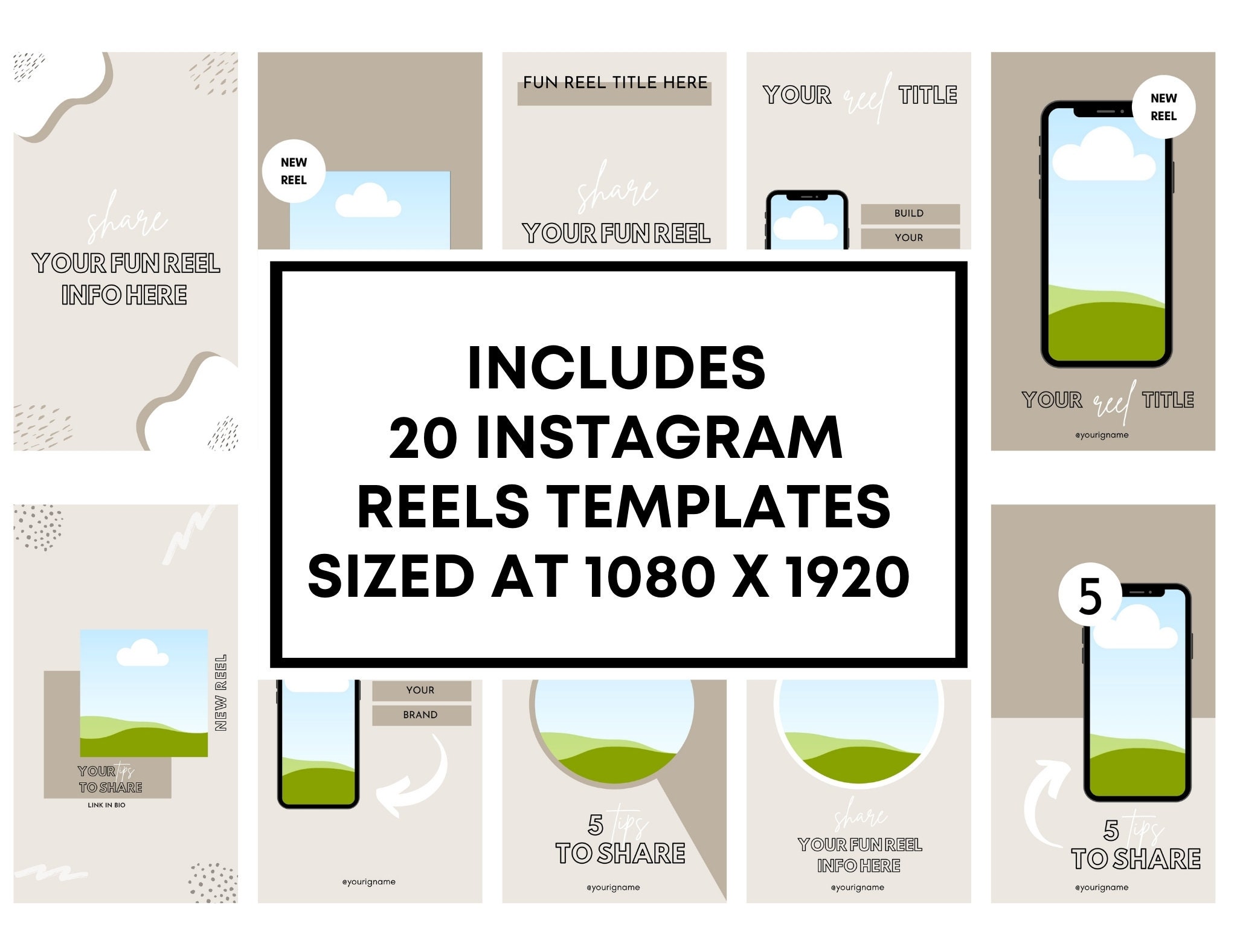 20 Instagram Reels Templates, Reel Covers, Instagram Reels, Canva ...