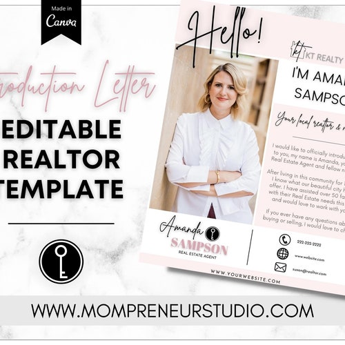 Realtor Introduction Real Estate Agent Letter Real Estate - Etsy