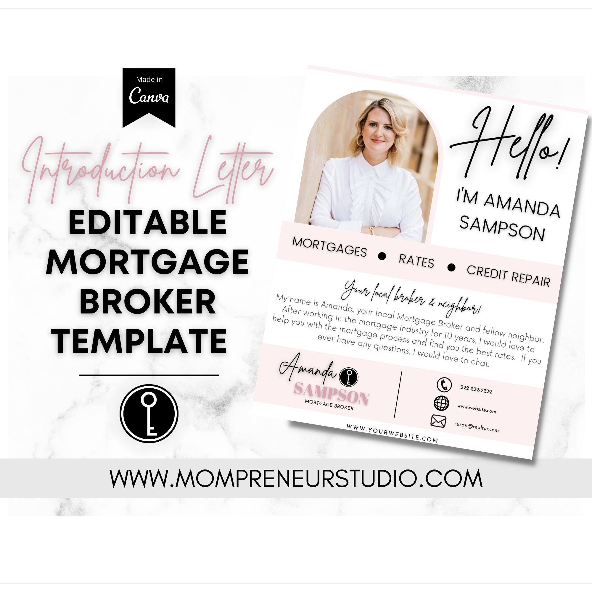 Mortgage Broker Introduction Flyer, Mortgage Broker Flyer, Loan Officer ...