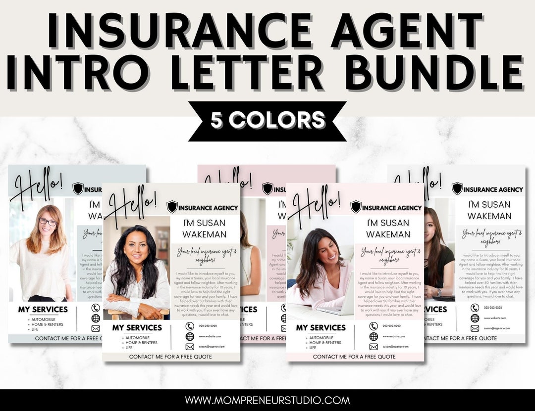 5 Insurance Agent Introduction Flyer Template, Life Insurance Agent ...