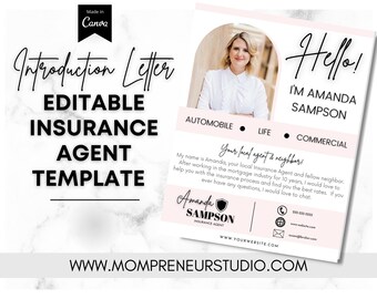 Insurance Agent Introduction Flyer Template, Life Insurance Agent Flyer ...