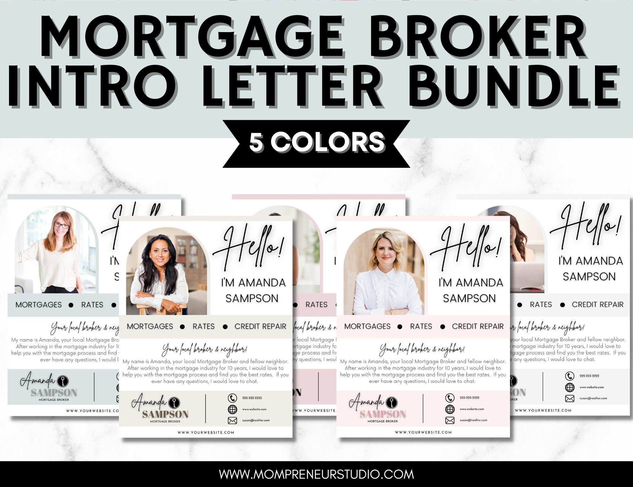 5 Mortgage Broker Introduction Flyers, Mortgage Broker Flyer, Loan Officer Flyer, Canva Real ...