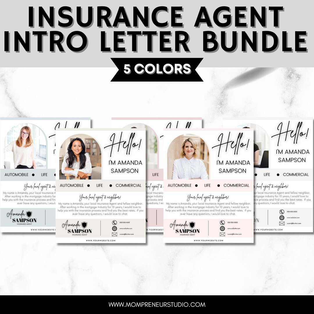 5 Insurance Agent Introduction Flyer Template, Life Insurance Agent ...