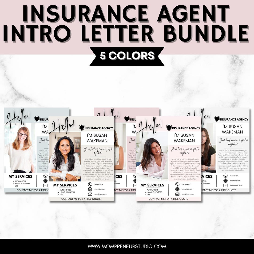 5 Insurance Agent Introduction Flyer Template, Life Insurance Agent ...
