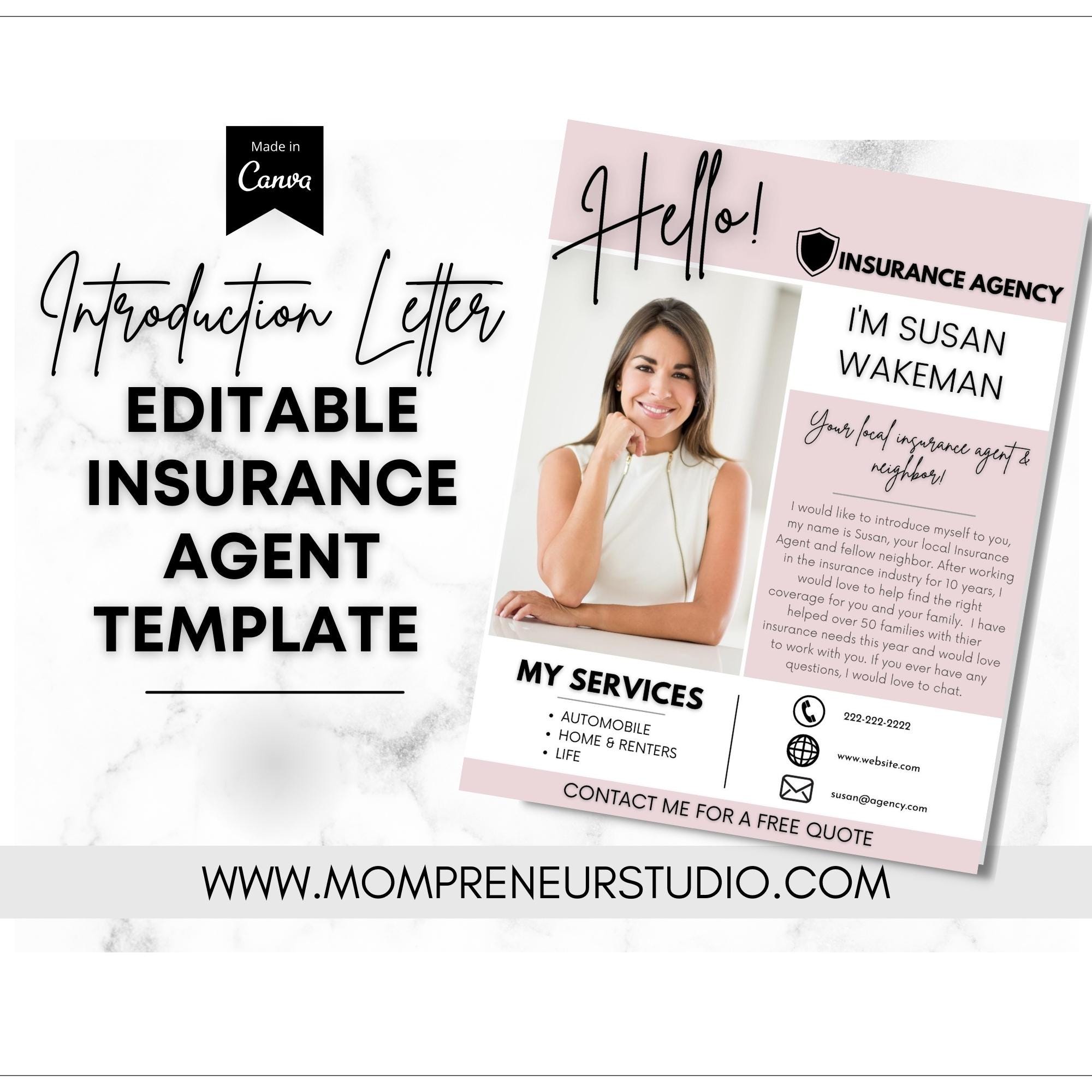 Insurance Agent Introduction Flyer Template, Life Insurance Agent Flyer ...