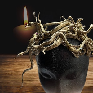 Medusa 4 in 1 Headwear, Snake Headpiece, Full-head Medusa Headband and ...