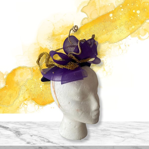 Purple Headpiece - Etsy