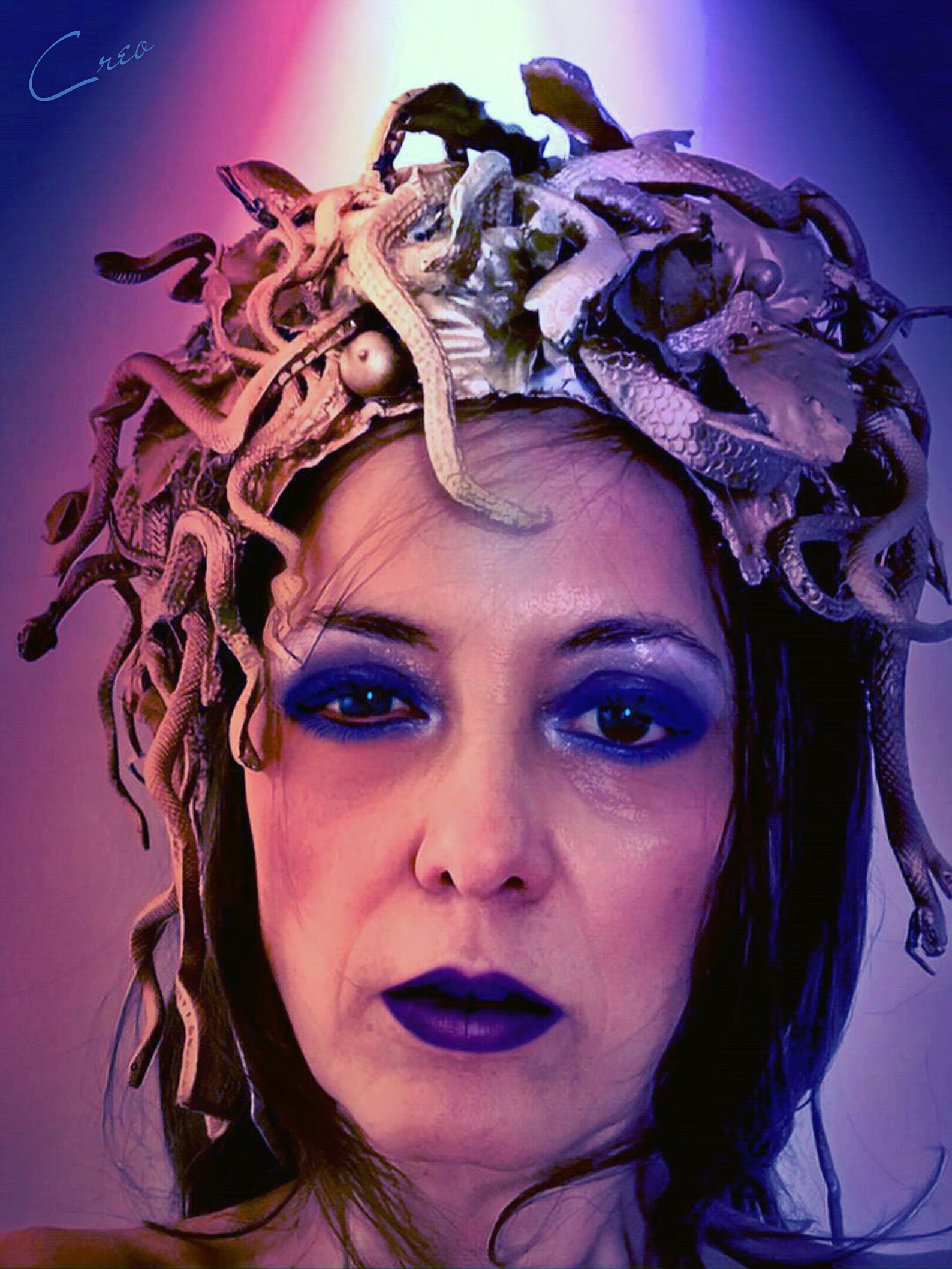 Gold Oversized Medusa Headpiece Snake Helmet Serpent Medusa - Etsy