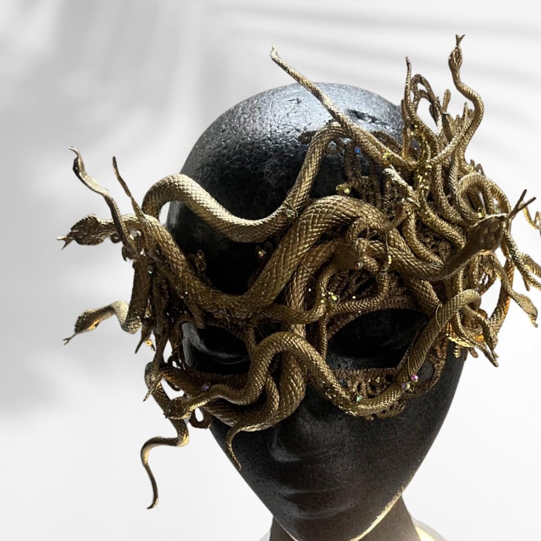 Medusa 4 in 1 Headwear, Snake Headpiece, Full-head Medusa Headband and ...