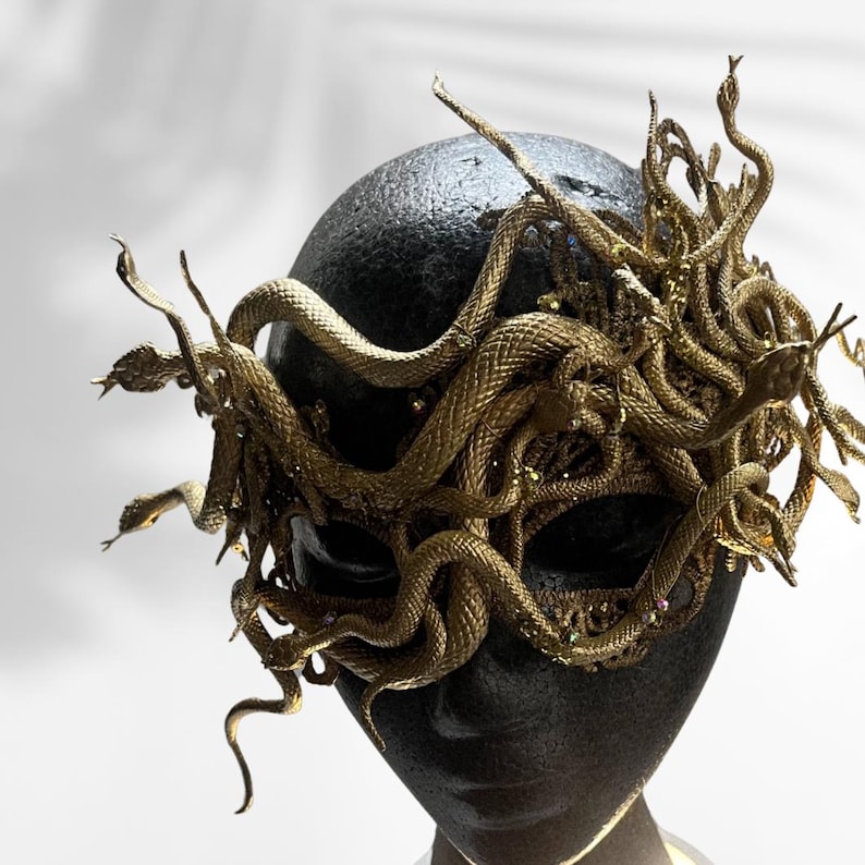 Medusa 4 in 1 Headwear, Snake Headpiece, Full-head Medusa Headband and ...