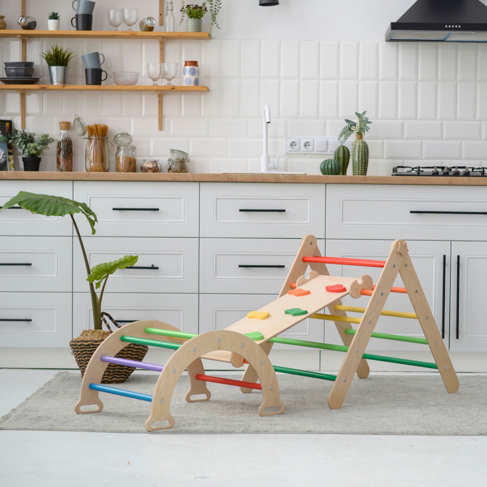 Montessori Climbing Triangle,playgraund Triangle, Toddler Climber, Set ...