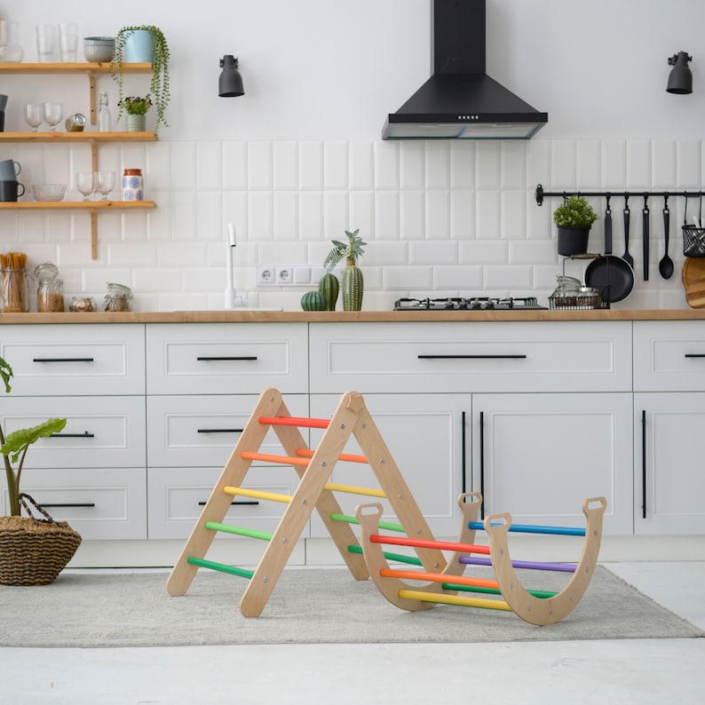 Montessori Climbing Triangleplaygraund Triangle Toddler - Etsy