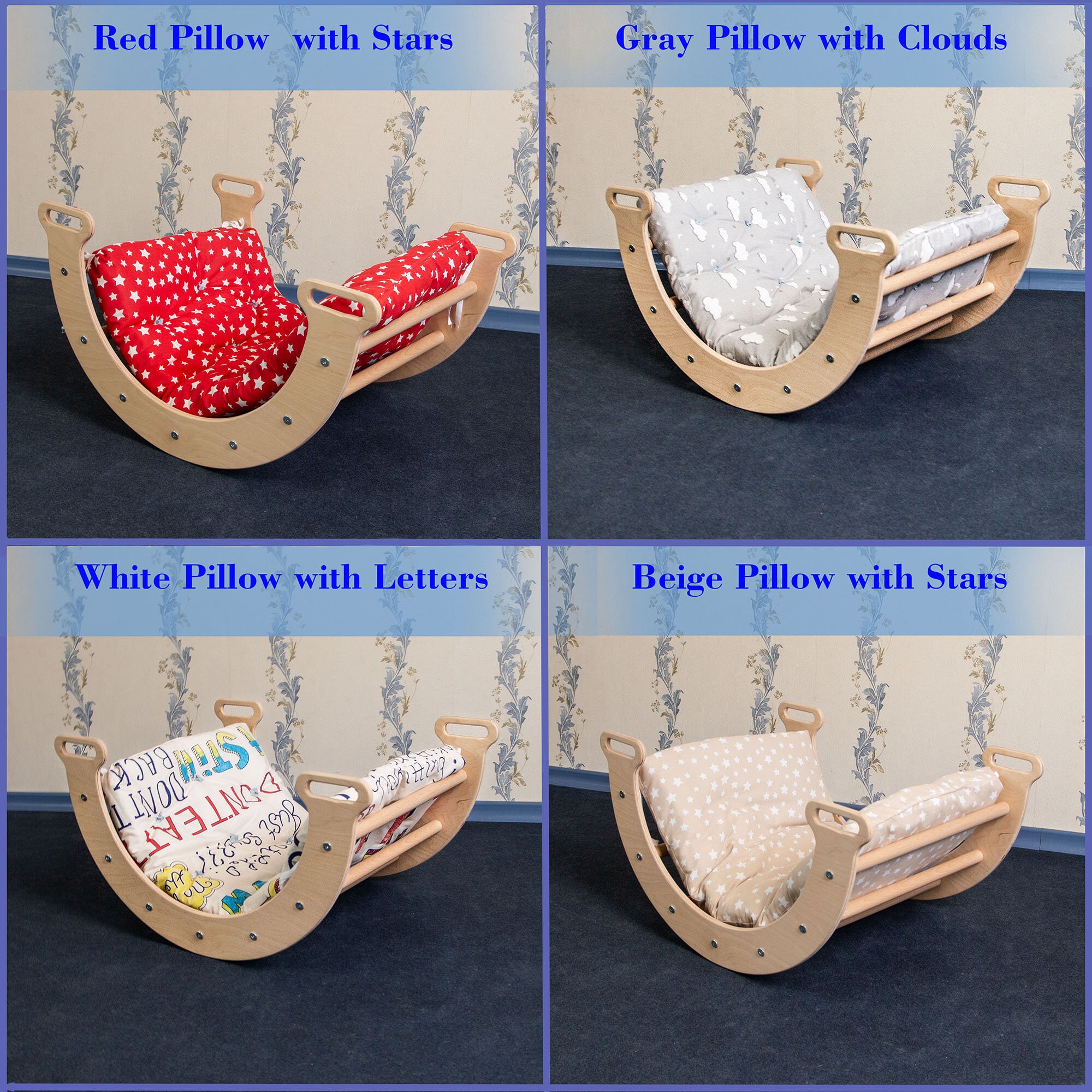 Set of 3items: Development Transformable Triangle Climbing Arch Pillow ...