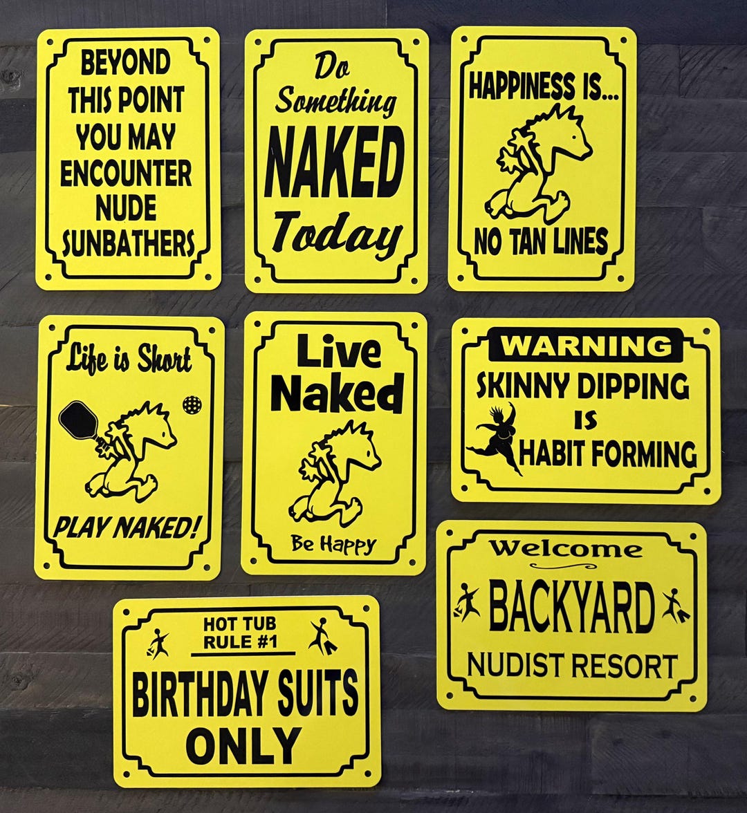 PICK ANY 4 SIGNS in This Group, Mix or Match, Our Smaller Yellow 10x7 ...