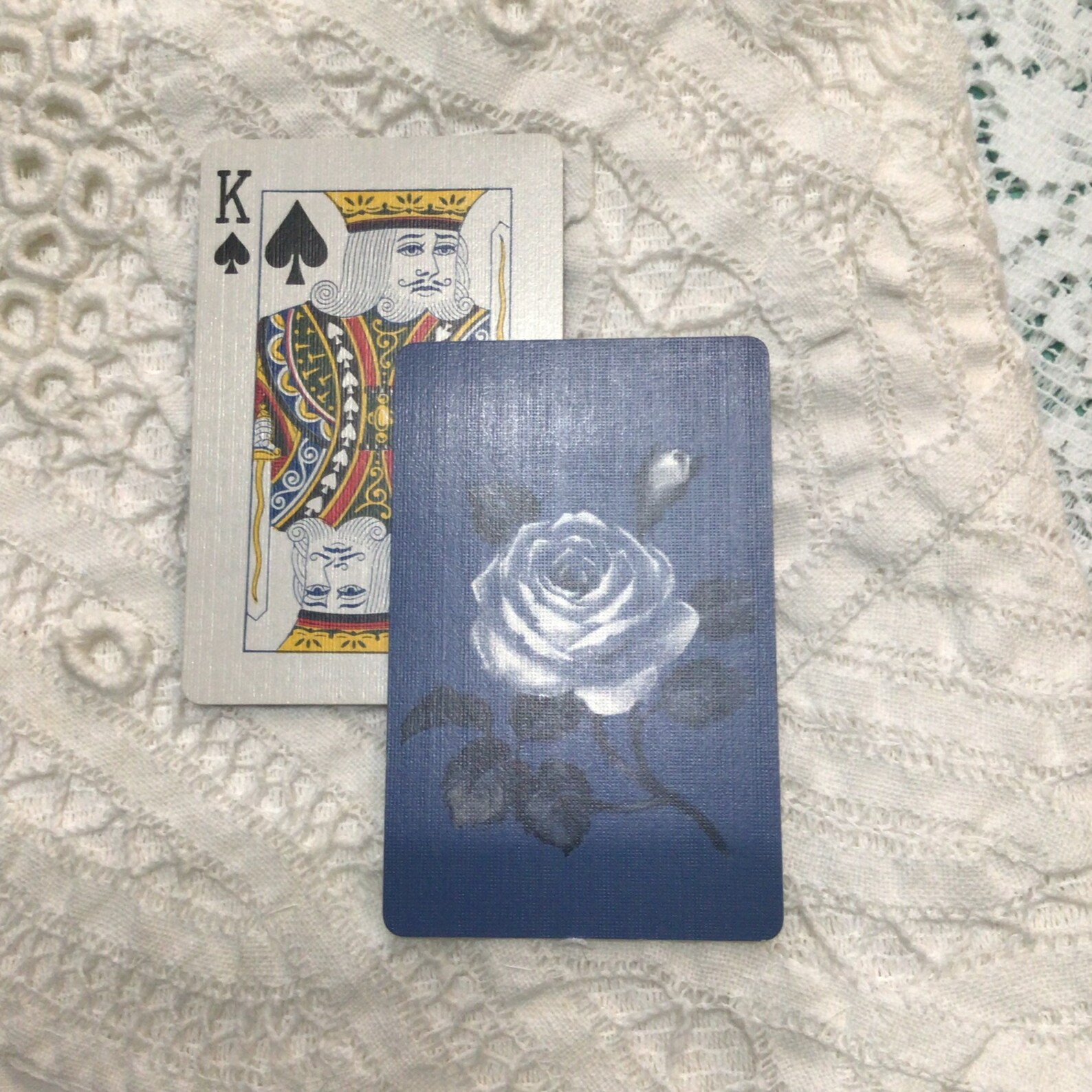 Vintage Flowers and Leaves Playing Cards, Trading Cards, Paper Crafts ...