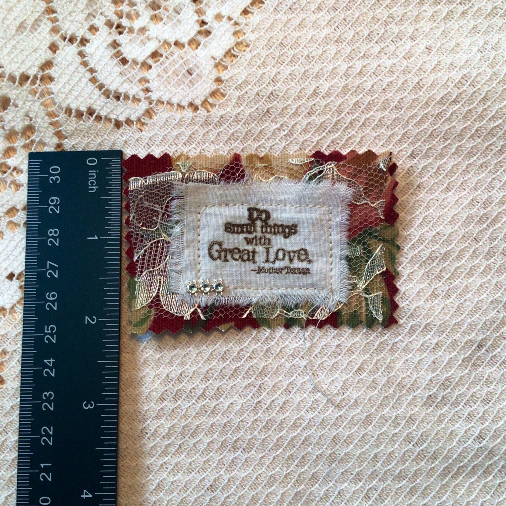 Love Words Fabric Clusters, Embellishments, Art Journal Supplies ...