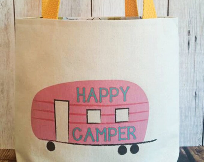 Camper Bag,child's Camping Tote,vacation Bag,scout Camp Bag,retro ...