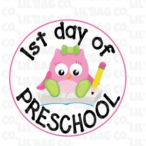 Preschool Sticker,preschool First Day,first Day Sticker,pdf Sticker ...
