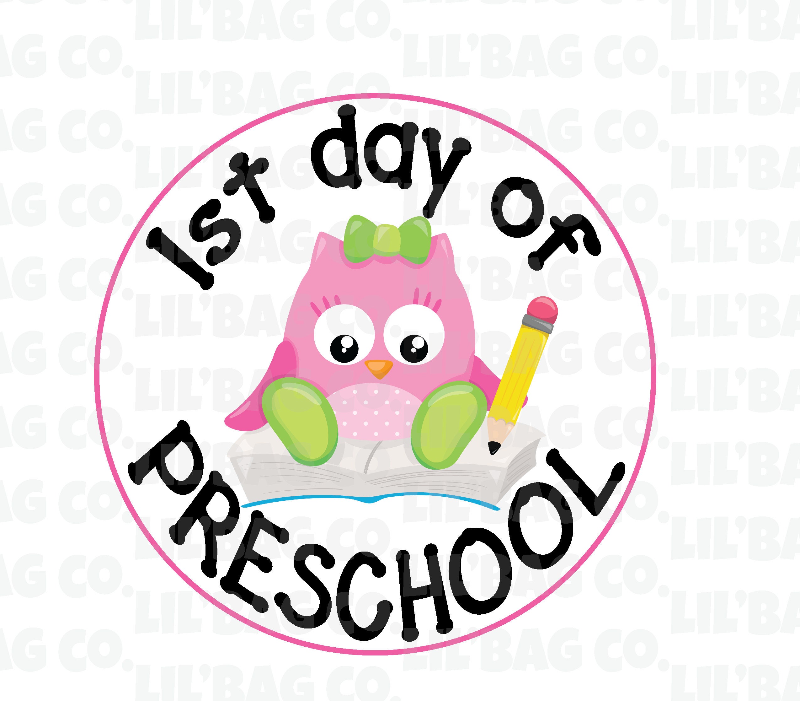 Preschool Sticker,preschool First Day,first Day Sticker,pdf Sticker ...