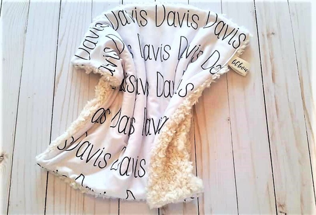 Lovey Name Blanket. Lovey. Personalized Lovey. Monogrammed Lovey. Minky ...