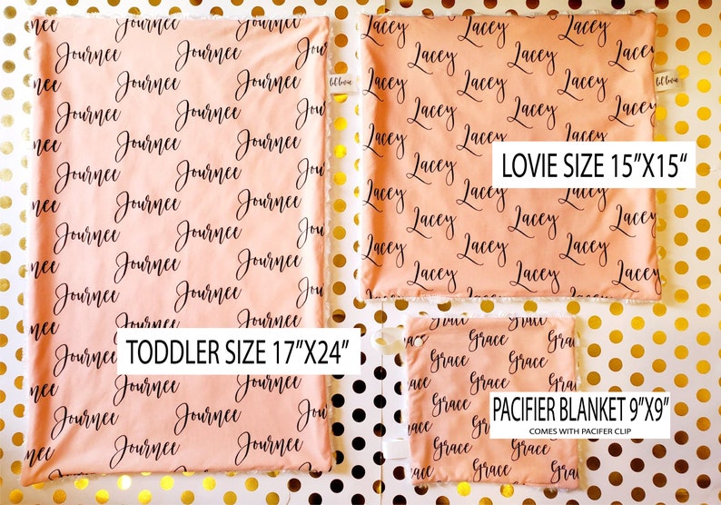 Lovey Name Blanket. Newborn Gift Set, Matching Headband and Lovey ...