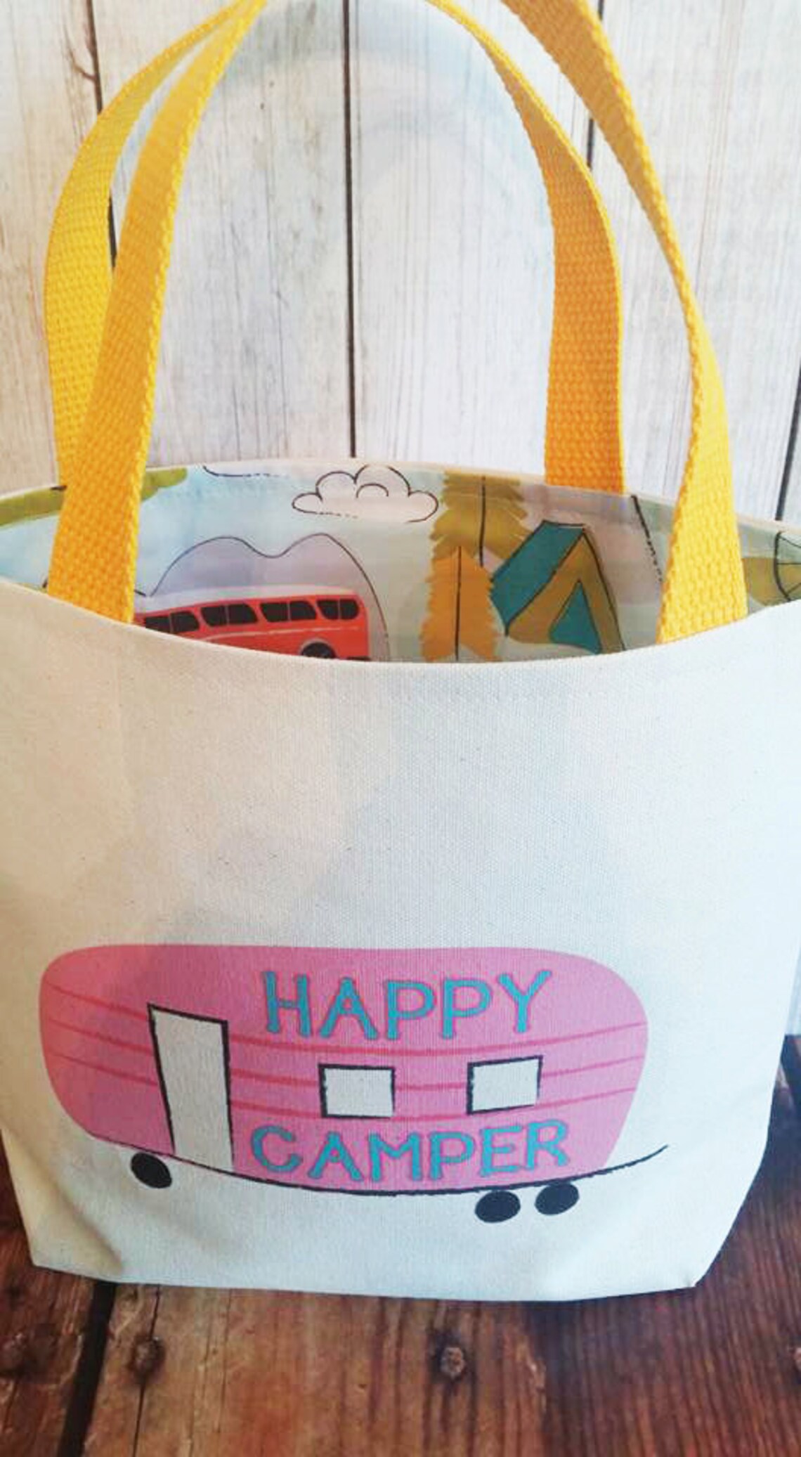 Camper Bag,child's Camping Tote,vacation Bag,scout Camp Bag,retro ...